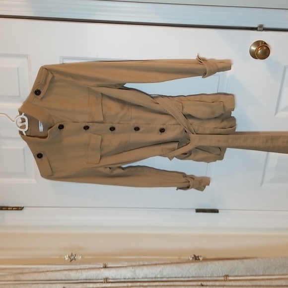Mango | Jackets & Coats | Mango Jacket Xs Tan Military Style | Poshmark